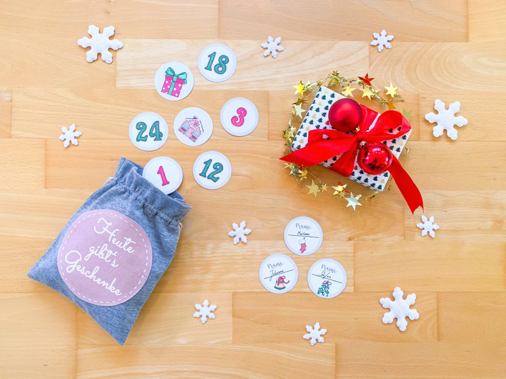Zahlen für den Adventskalender | Materialwiese